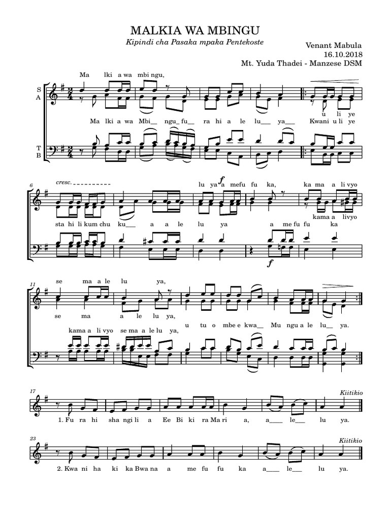 Malkia Wa Mbingu - Mabula | PDF