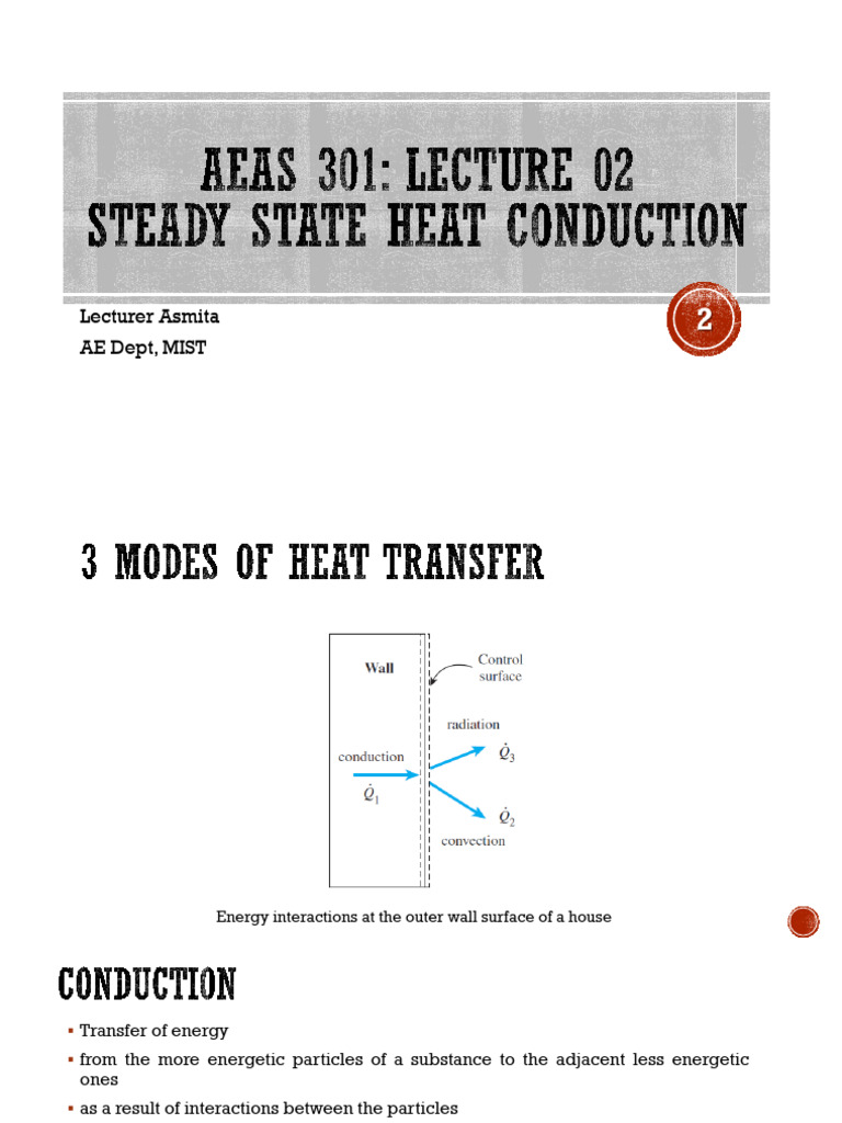 2 Steady State Heat Conduction | PDF | Thermal Conduction | Heat Transfer