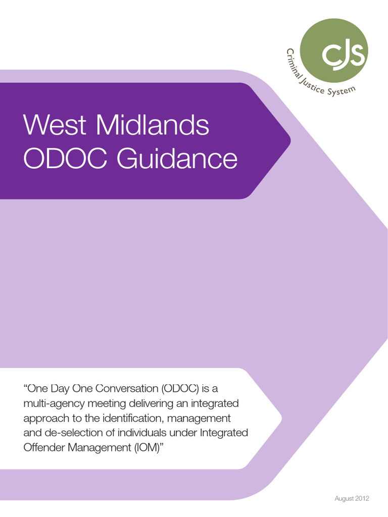 West Midlands ODOC Guidance Overview | PDF | Crimes | Crime & Violence