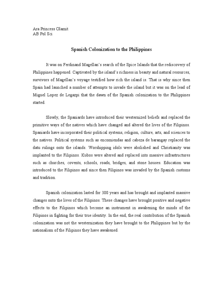 Impact of Spanish Rule on Filipinos | PDF | Social Science | History
