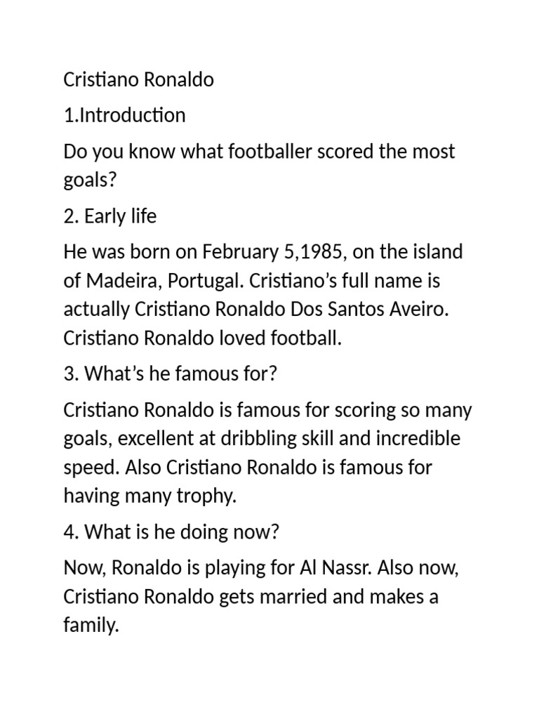Cristiano Ronaldo | PDF