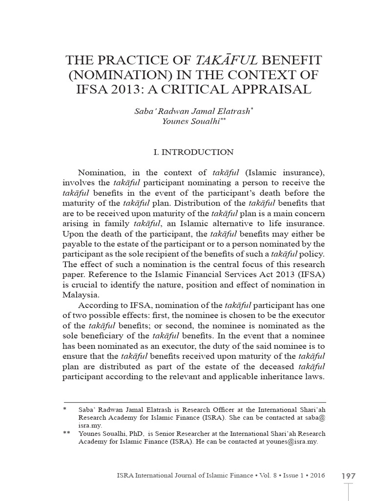 RN5-Saba Radwan Jamal Elatrash (FA) | PDF | Sharia | Islamic Banking ...