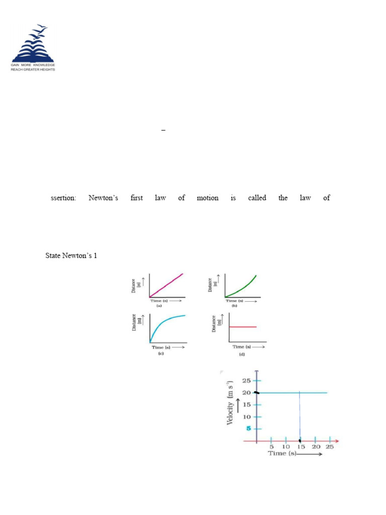 Weekly Test Grade9 Science QP | PDF | Inertia | Force