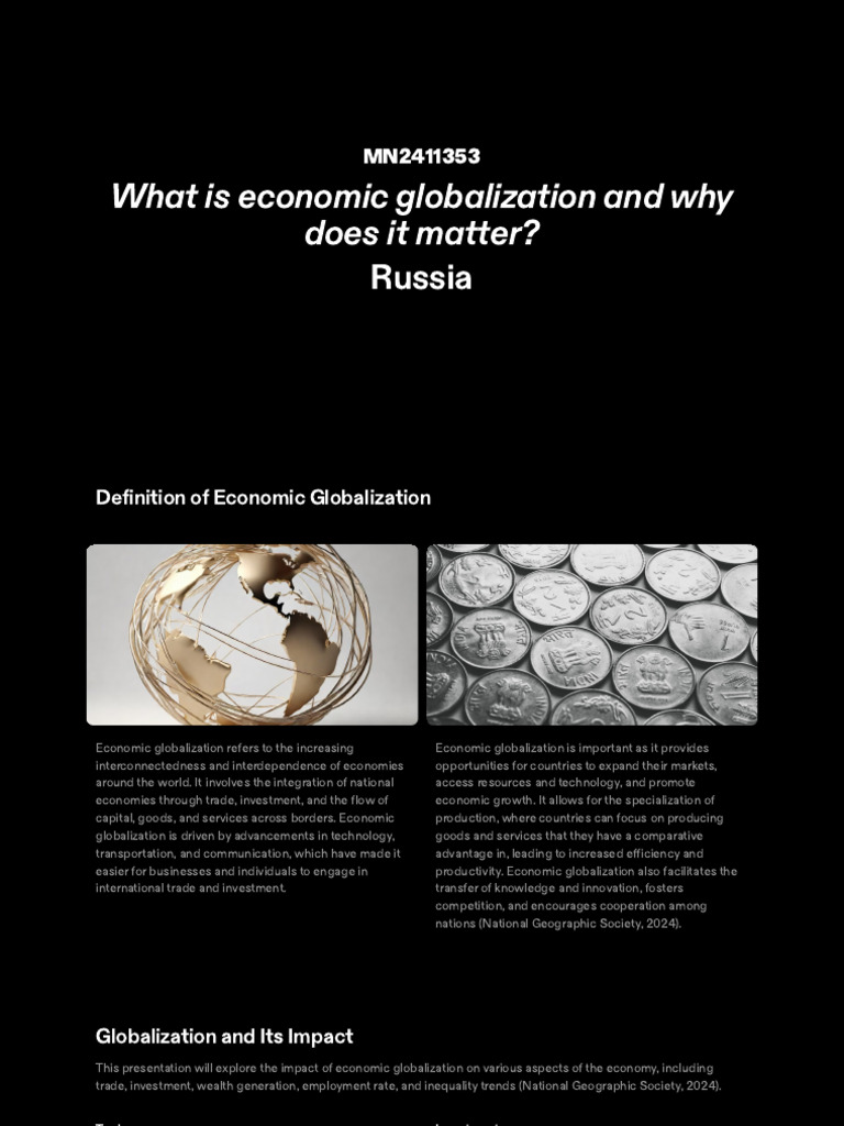Russian Economy Coursework | PDF | Globalization | Poverty & Homelessness