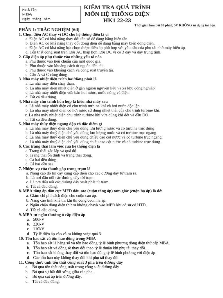 Đề KTQT lớp CT4 | PDF