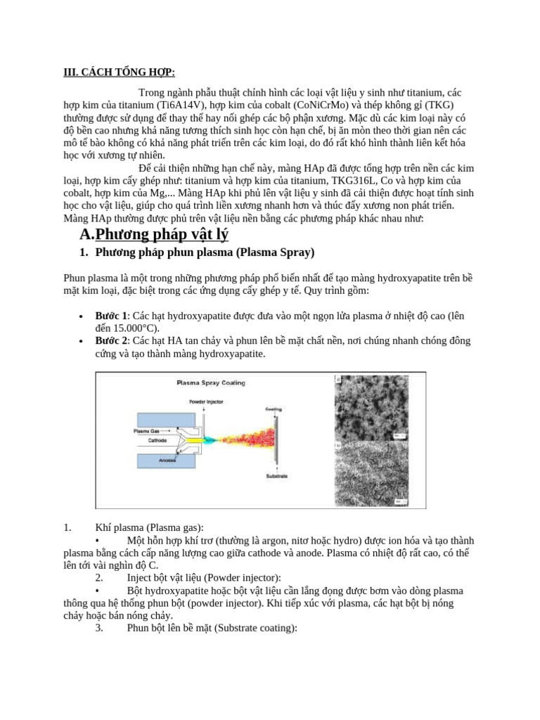 T NG H P Và NG D NG Hydroxyapatite | PDF