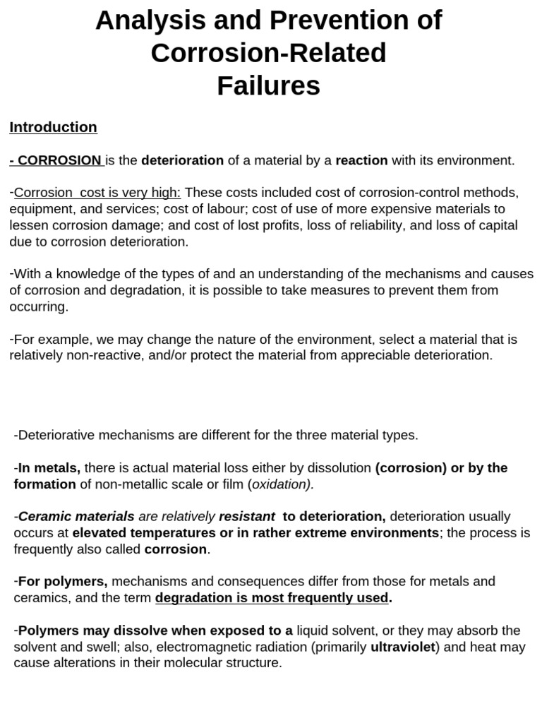 6-Corrosion Related Failures | PDF | Corrosion | Redox