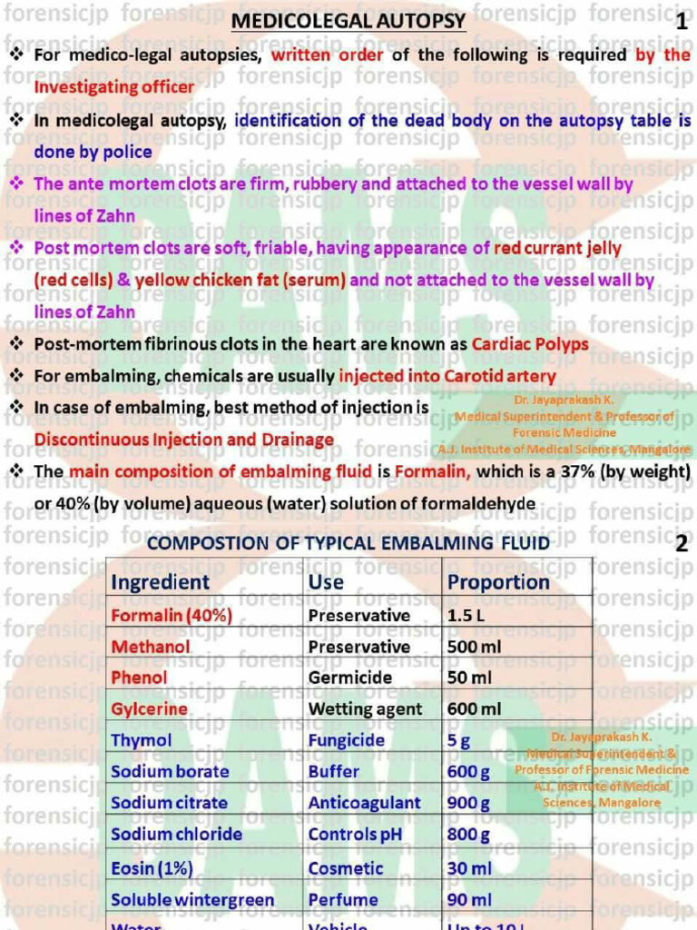 AUTOPSY | PDF | Autopsy | Formaldehyde
