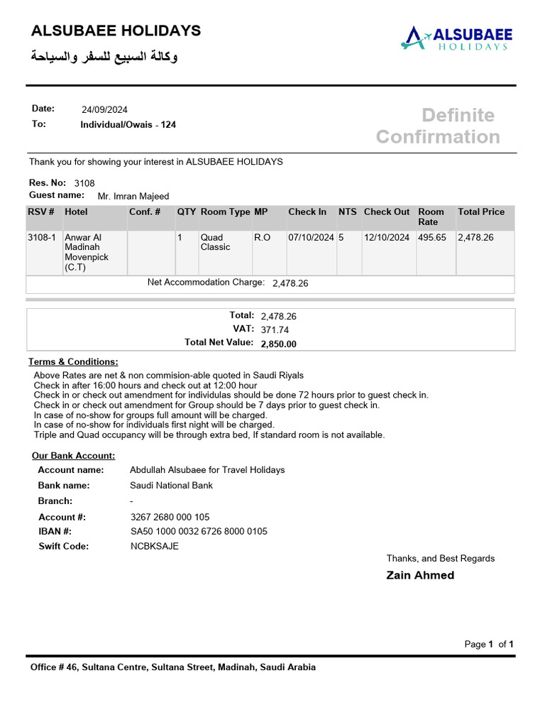 Res No. 3108 Mr. Imran Majeed | PDF