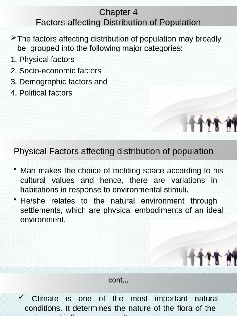 Factors Influencing Population Distribution | PDF | Total Fertility ...
