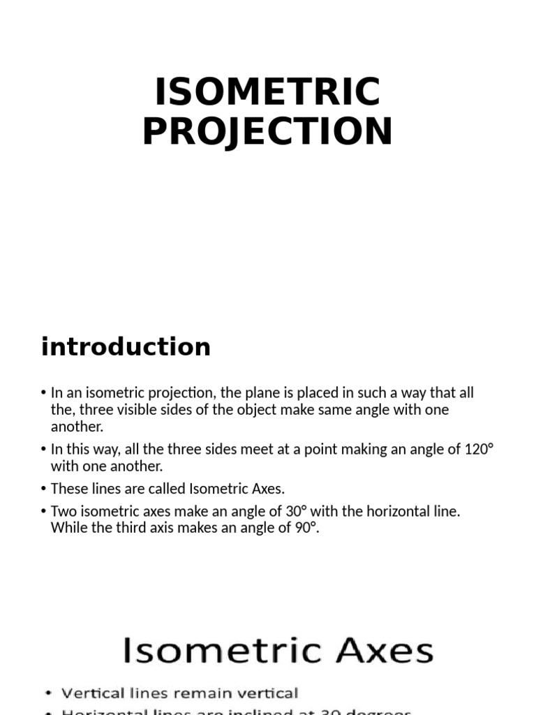Isometric Projection | PDF