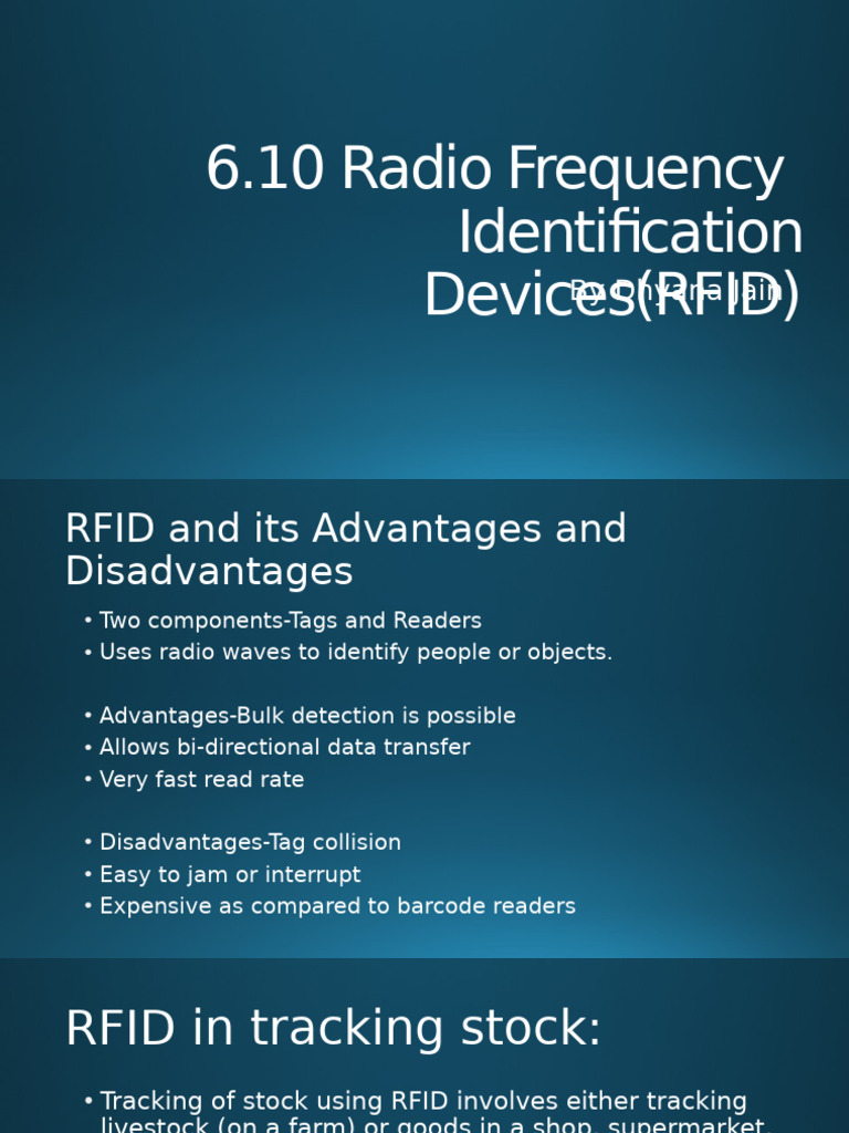 ict presentation | PDF | Radio Frequency Identification | Telecommunications