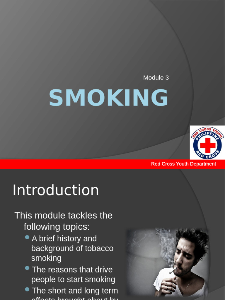 Module 3 Smoking | PDF | Smoking | Tobacco Smoking