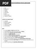 Cbse Record Instructions | PDF