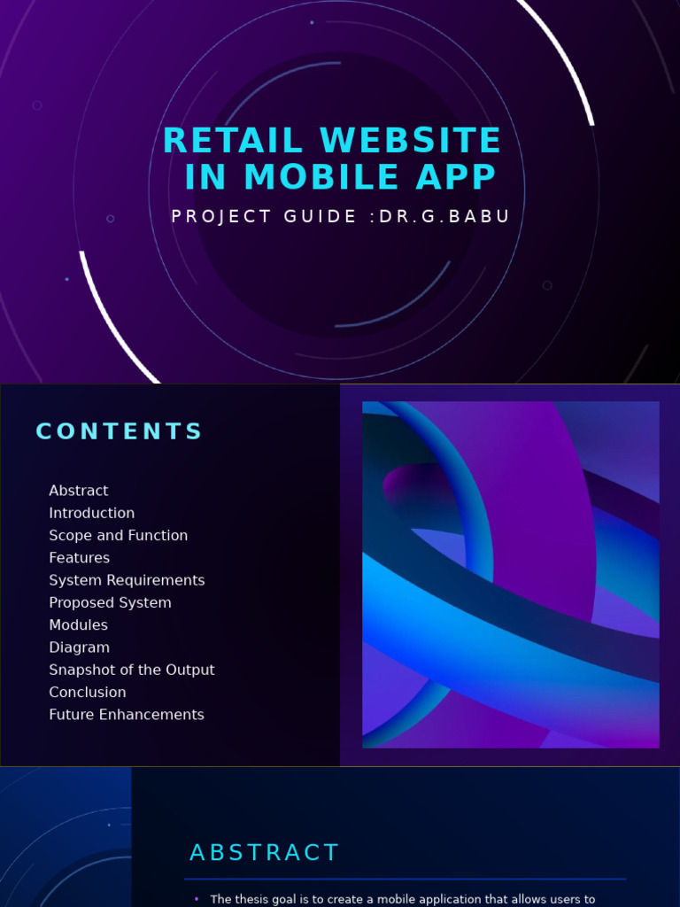 pesentation sample | PDF | Application Software | Mobile App