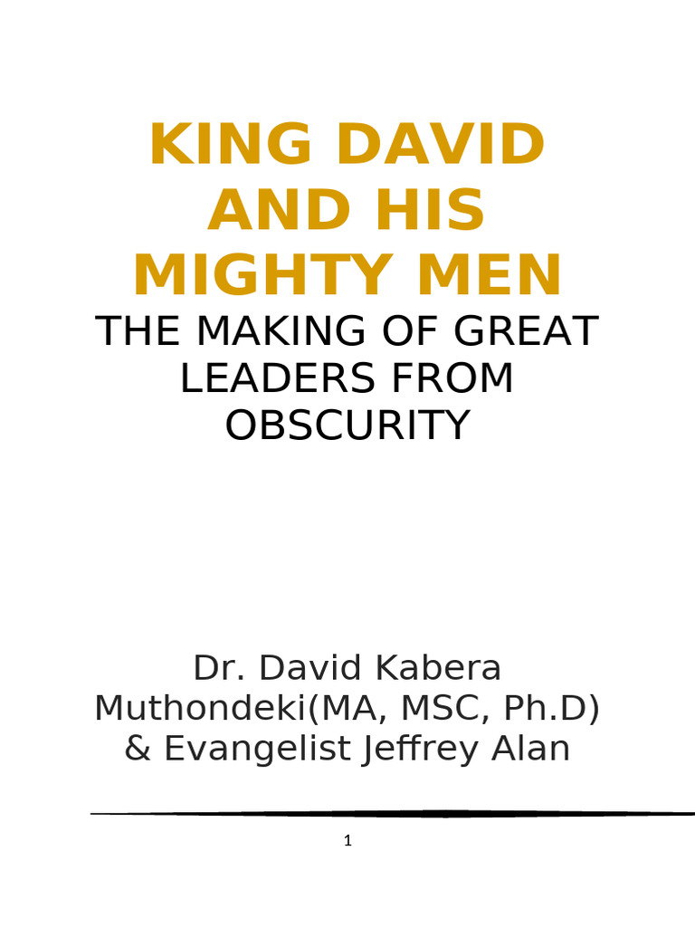 King David Book 25aprvsed | PDF | David | Books Of Samuel