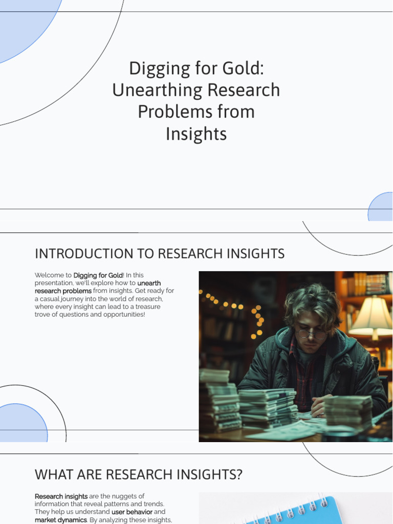 Slidesgo Digging For Gold Unearthing Research Problems From Insights ...