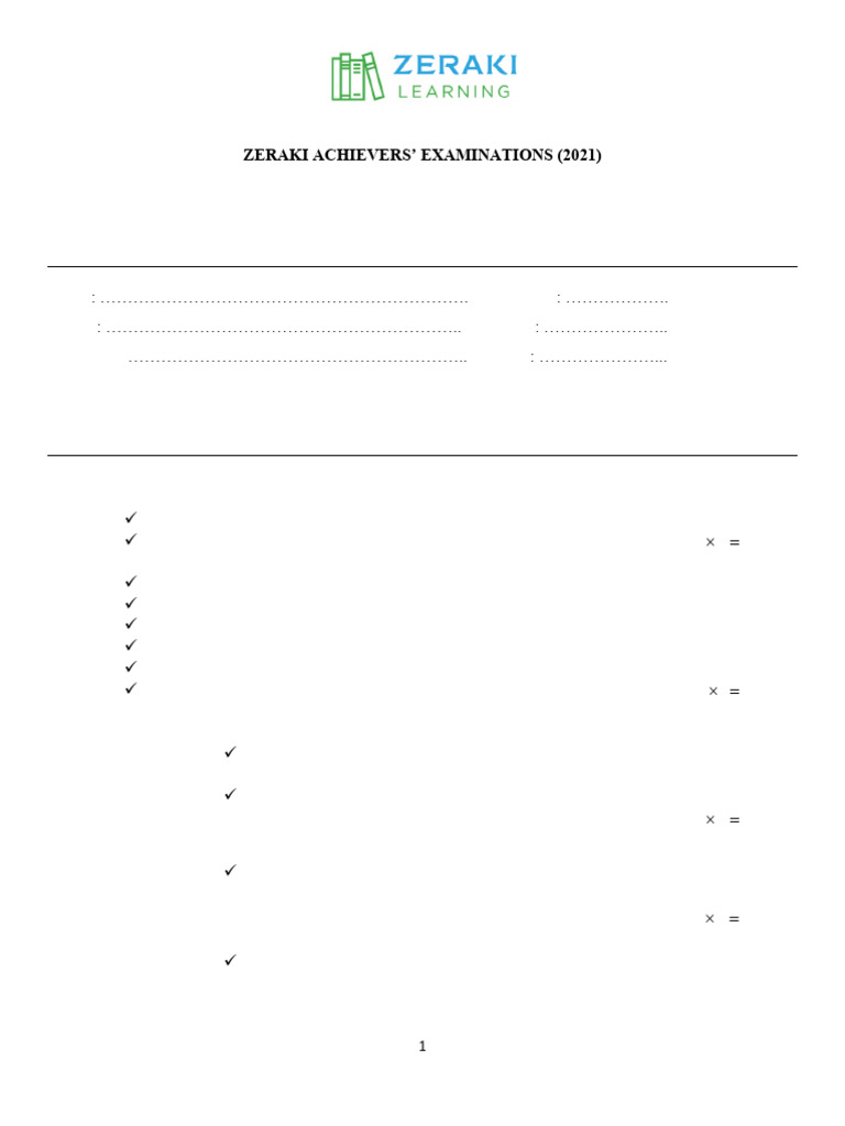 Form One Geography Exam Term 2 2021 | PDF | Humidity | Fog