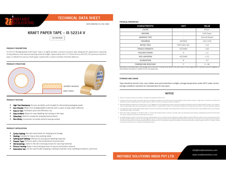 Paper Adhesive Tape | PDF | Adhesive | Paper