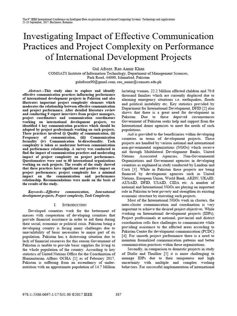 Investigating Impact of Effective Communication | PDF | Communication