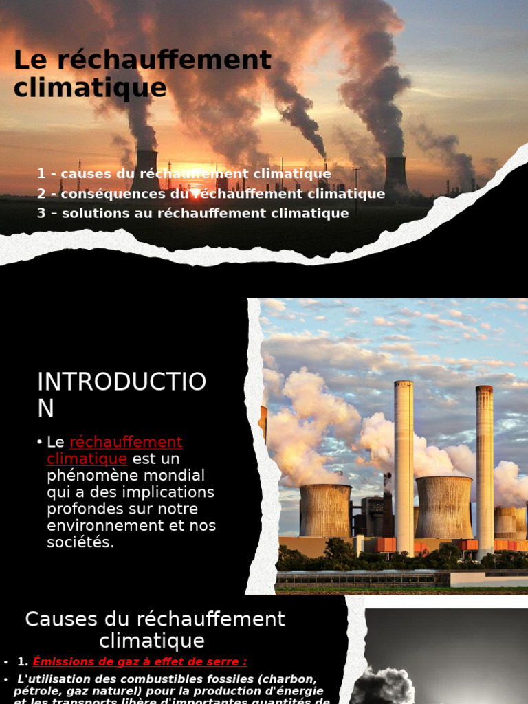 Le Réchauffement Climatique | PDF | Dioxyde de carbone | Méthane
