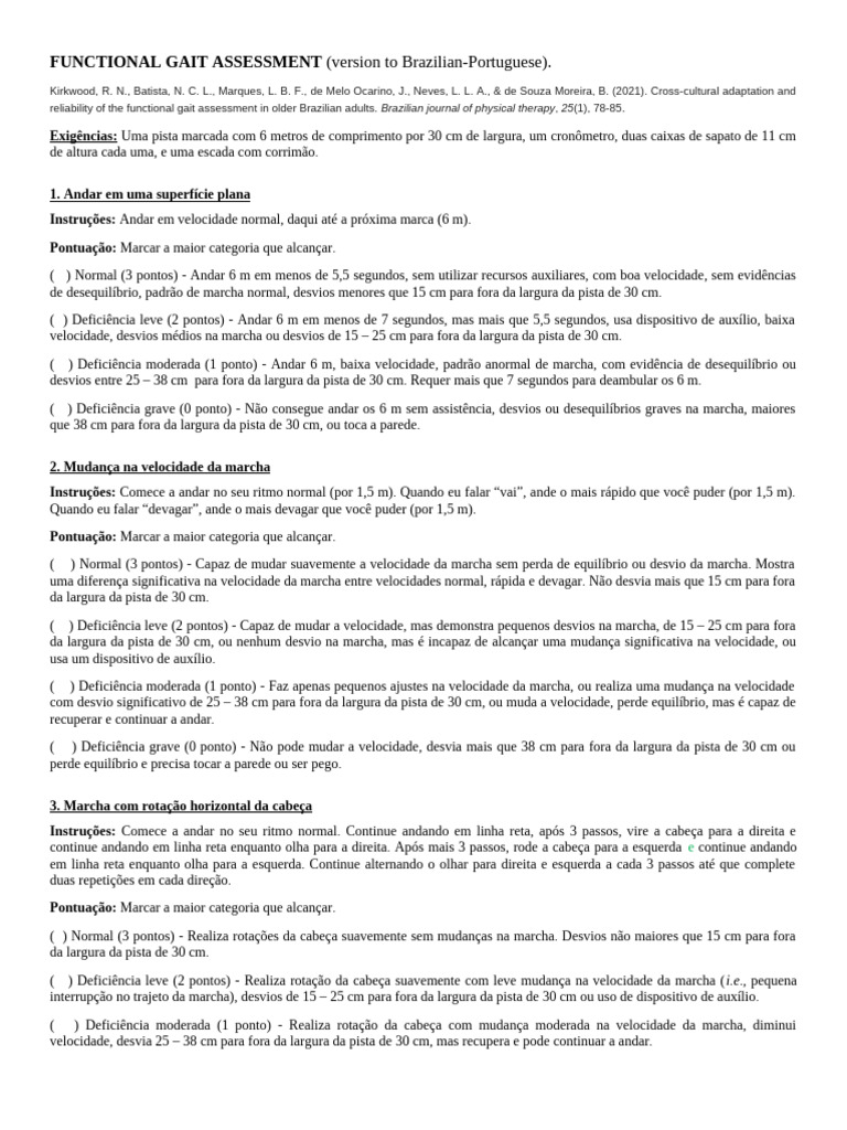 Marcha Escala FGA | PDF