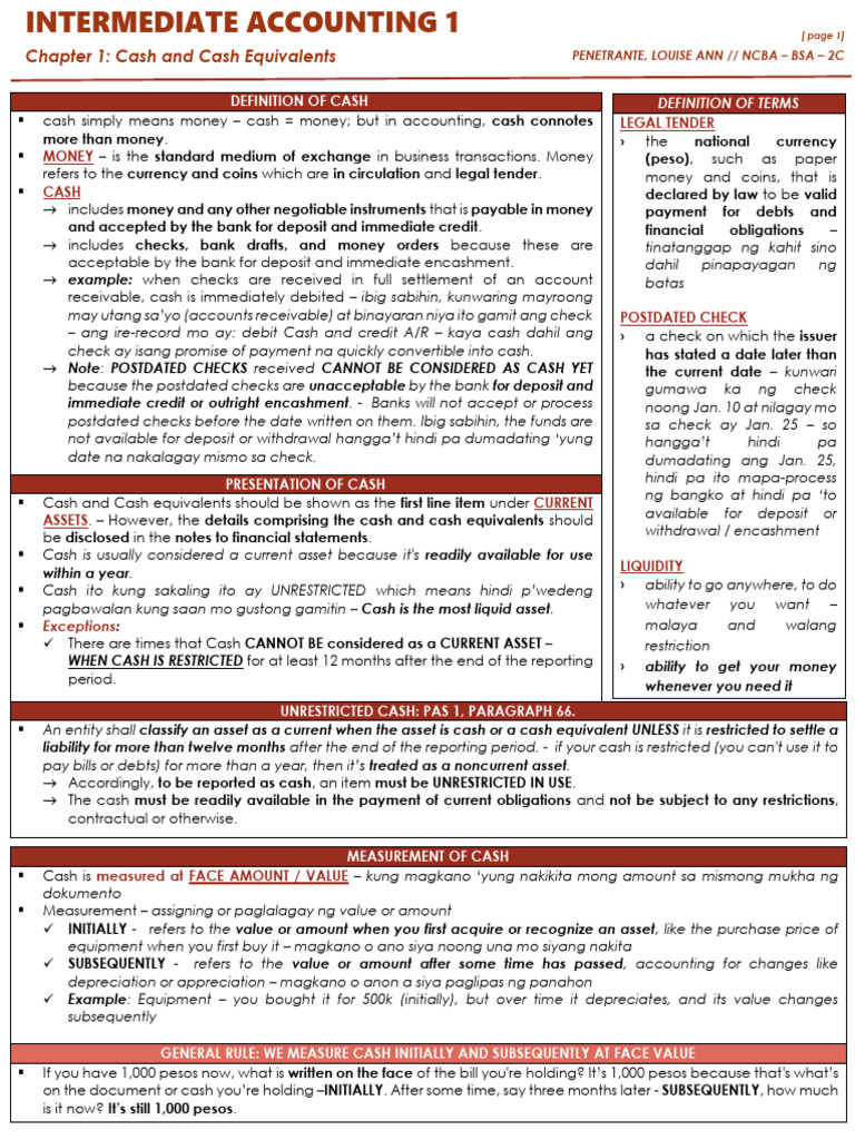 CHAPTER-1-IA-NOTES | PDF | Debits And Credits | Dividend