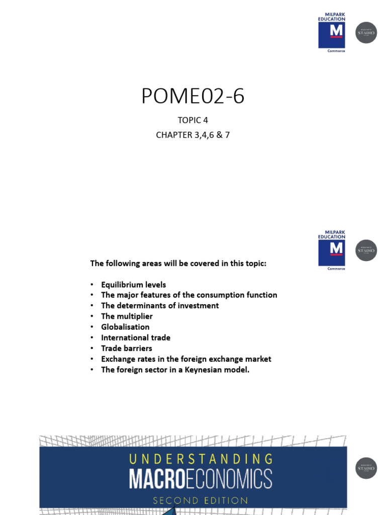 Topic 4 Summary | PDF | Keynesian Economics | Consumption (Economics)