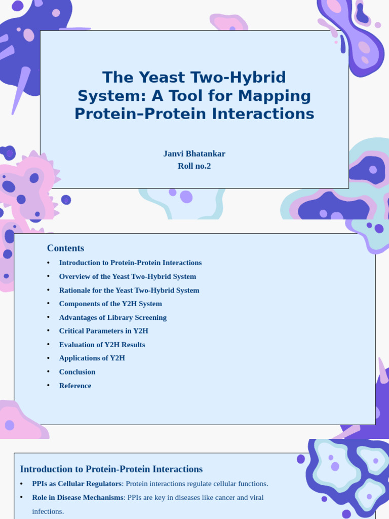 Y2H System | PDF | Protein–Protein Interaction | Cell Biology