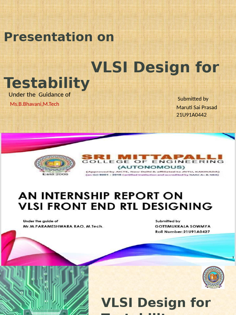VLSI Design For Testability of Sai (1) - 1 | PDF | Electronic Design ...