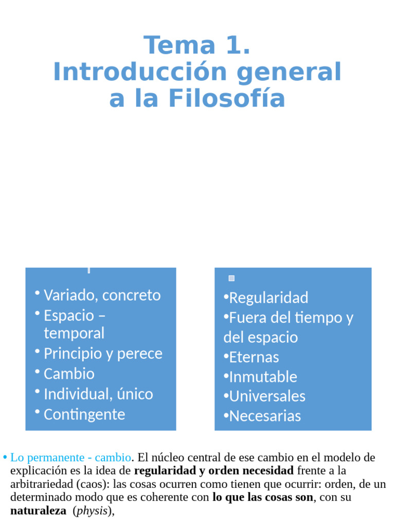 Tema 1 Introducción A La Filosofía y Lugar de La Metafísica | PDF | Conocimiento | Verdad