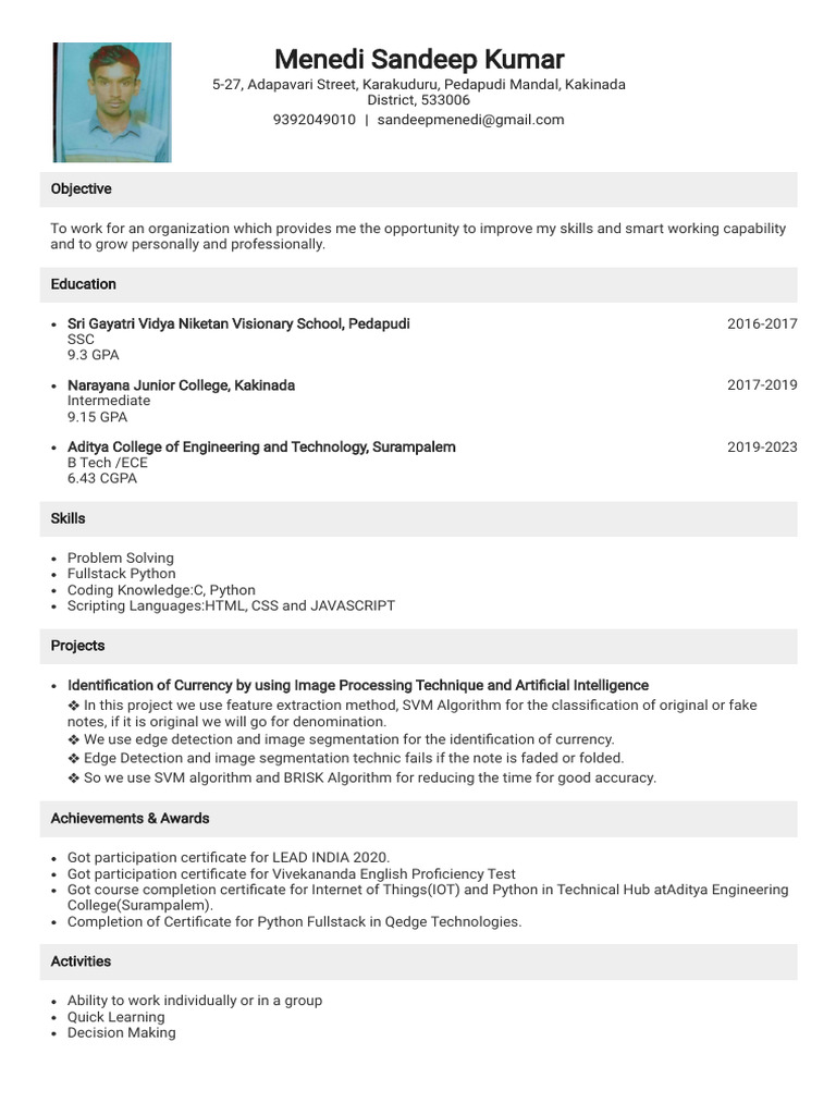 Resume PFS | PDF | Career & Growth | Computers