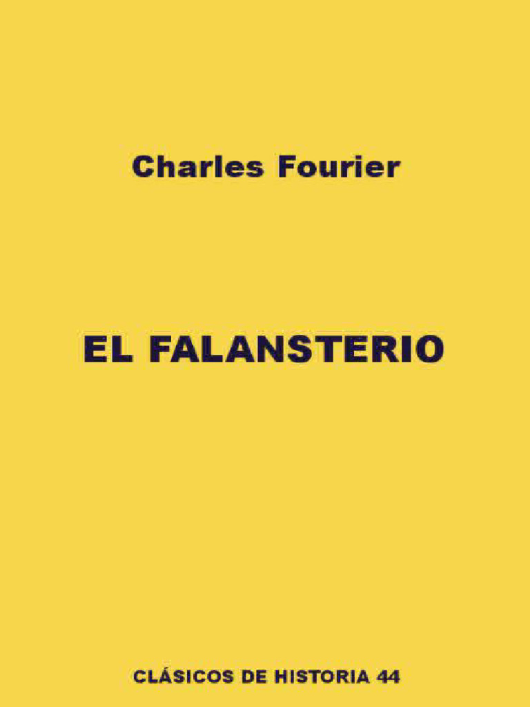 El Falansterio (Charles Fourier) | PDF | Agricultura | Socialismo