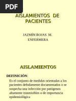 Tarjetas Aislamiento Hospitalario Tipos de Aislamiento | PDF