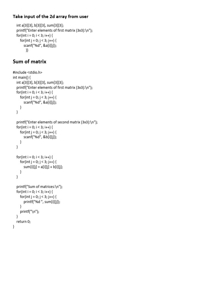 2 d array question | PDF 2 d array question | PDF