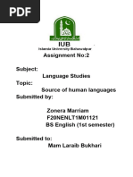 Bow-Wow Theory | PDF | Theory | Origin Of Language