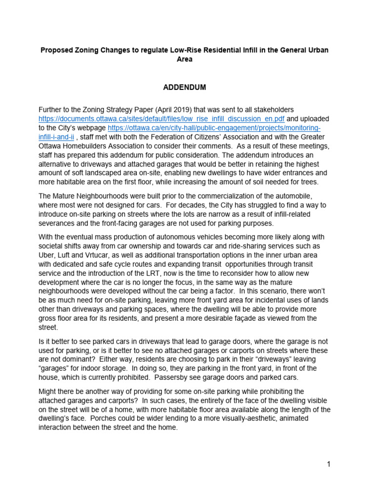 addendum_infill_strategy_en | PDF | Garage (Residential) | Parking