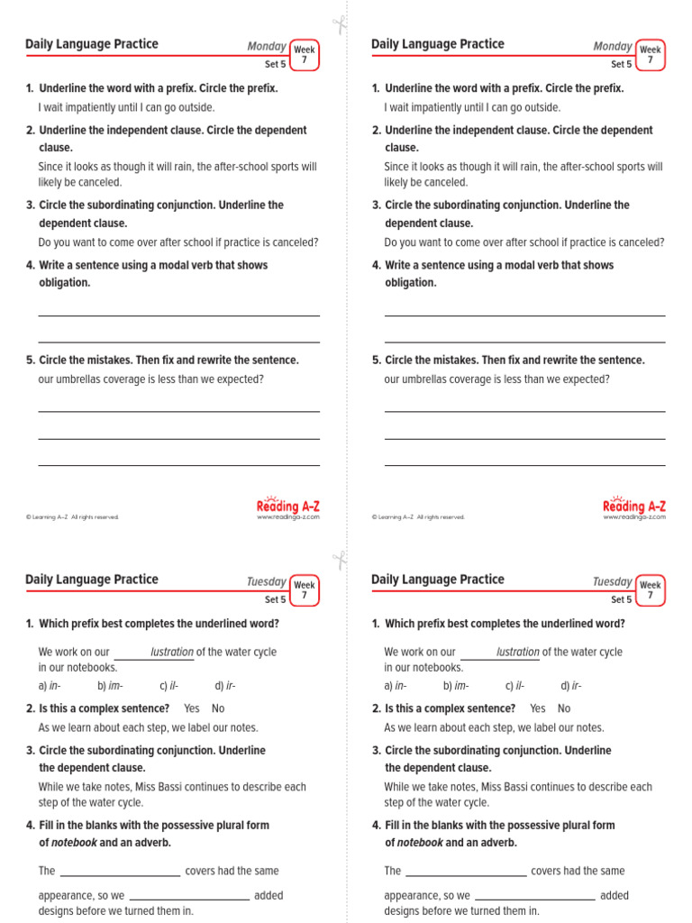 dlp_g5_wk7_activity_sheets | PDF | Sentence (Linguistics) | Linguistics