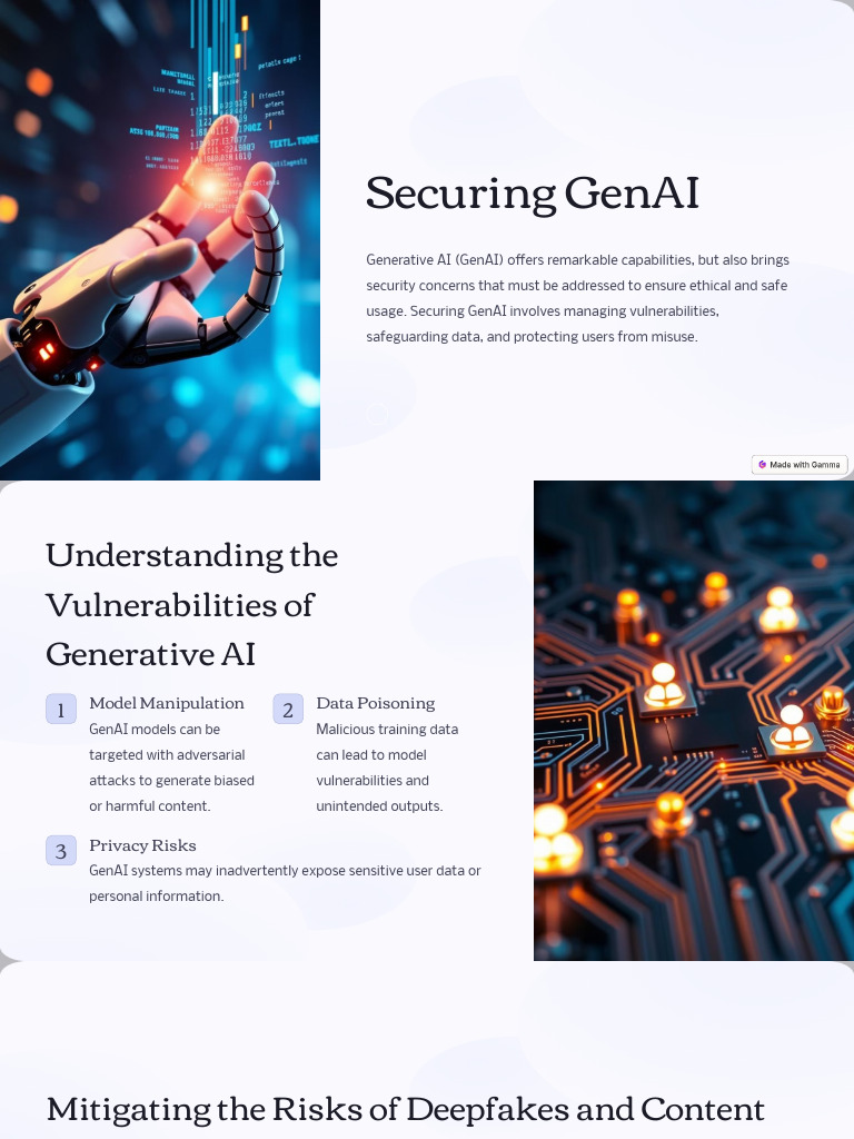 Securing Generative AI A Comprehensive Approach | PDF | Artificial Intelligence | Intelligence ...