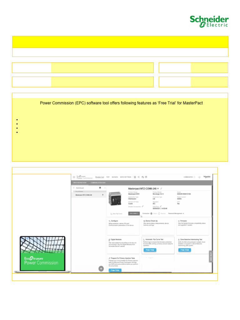 EcoStruxure Power Commission Software | PDF | Computing | Software