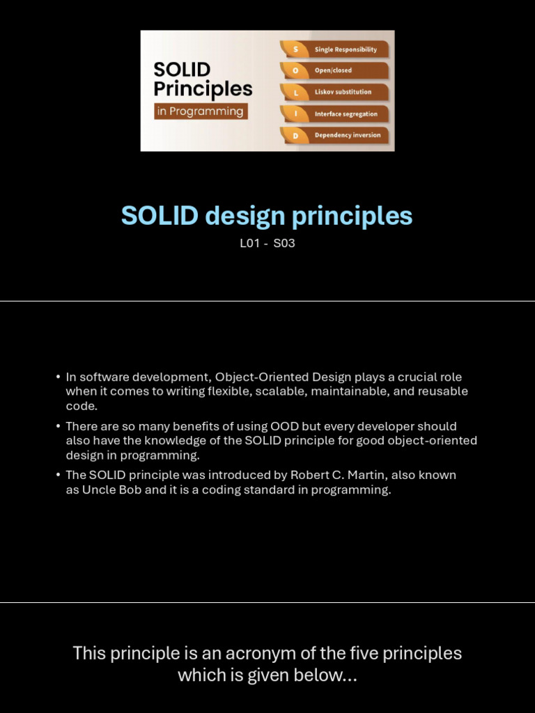 Solid Principle Pdf Interface Computing Class Computer