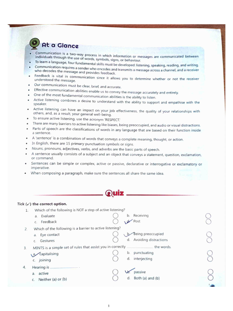 Communication Class 12 | PDF