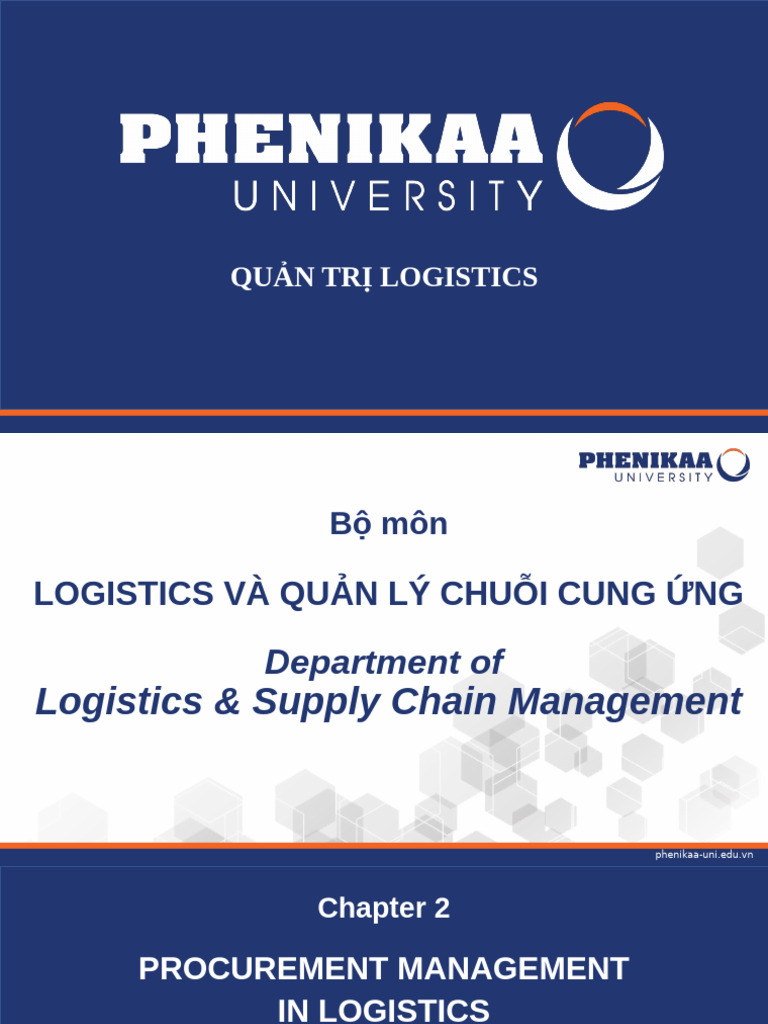 Chapter 2. Procurement Management | PDF | Supply Chain | Procurement
