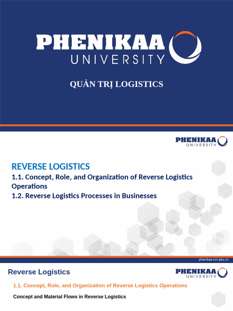 Reverse Logistics Management Overview | PDF | Career & Growth