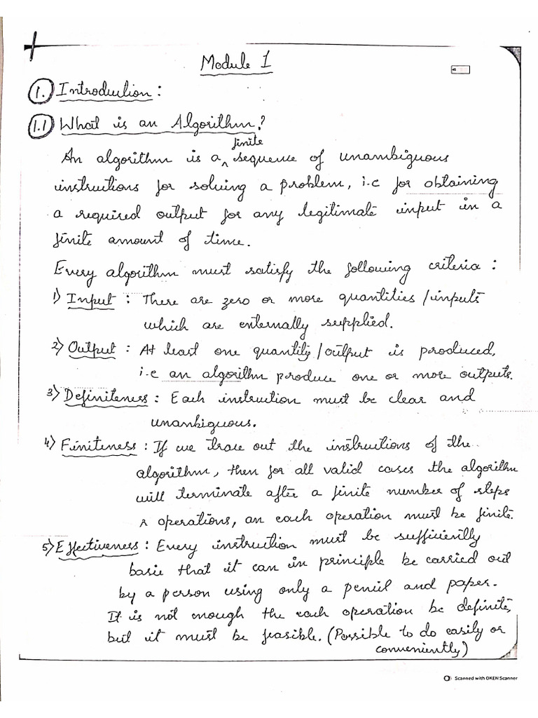 ADA Module 1 22 Scheme | PDF