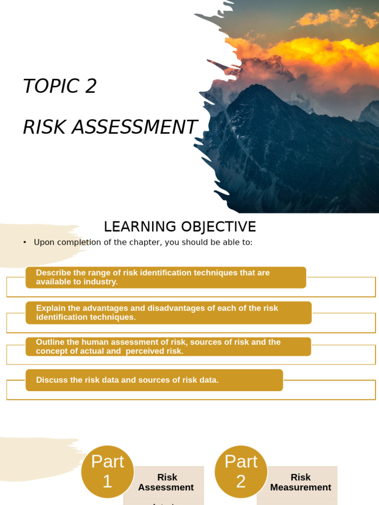 Topic 2_risk Assessment | PDF | Risk | Risk Management