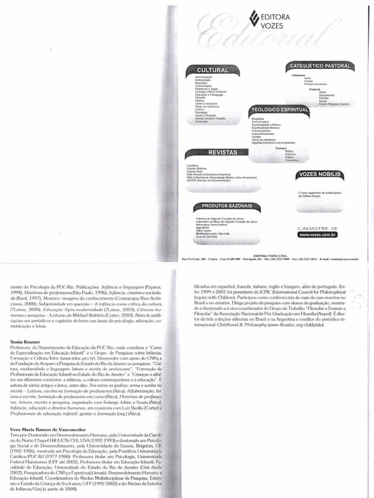 Livro Estudos Da Infancia Pdf