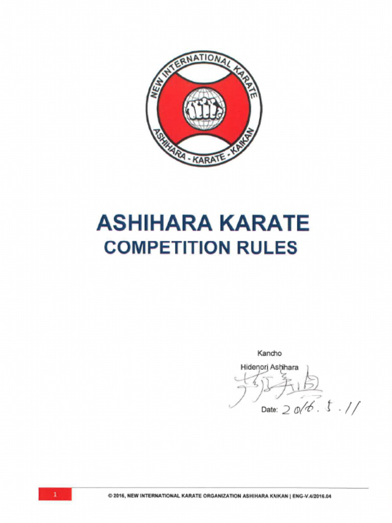 Ashihara_Karate_Competition_Rules_ver4_2016 | PDF