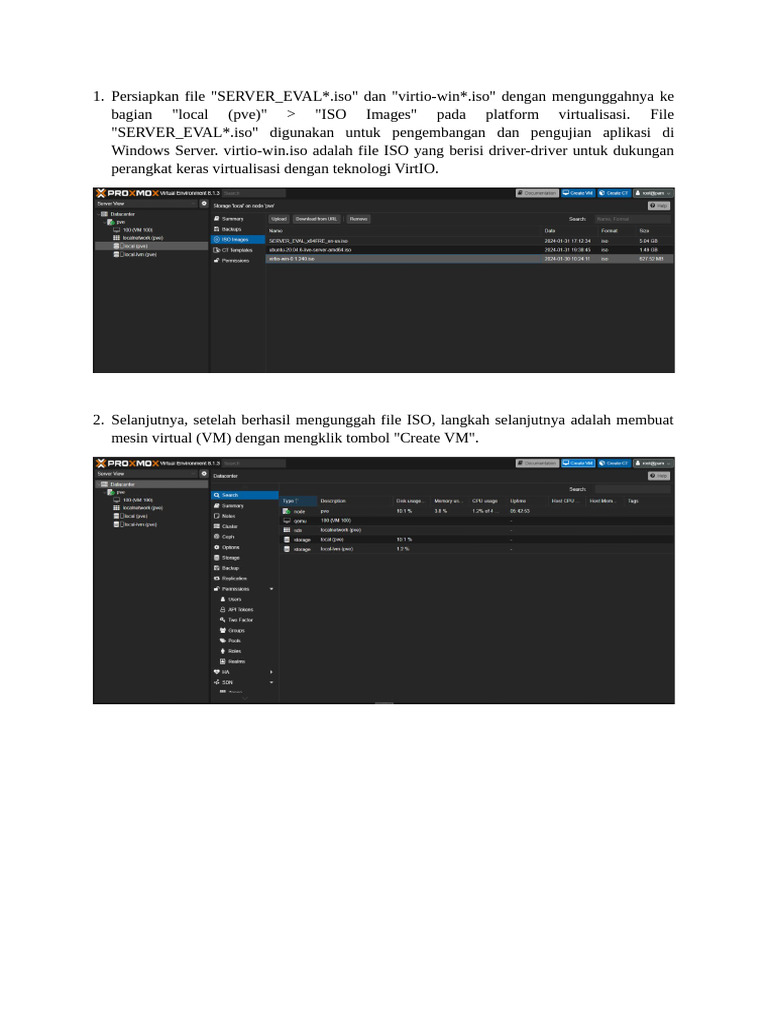 Panduan Instalasi Windows Server VM | PDF