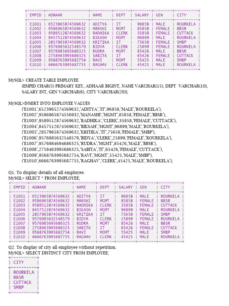 Mysql | PDF | Databases | Data Management